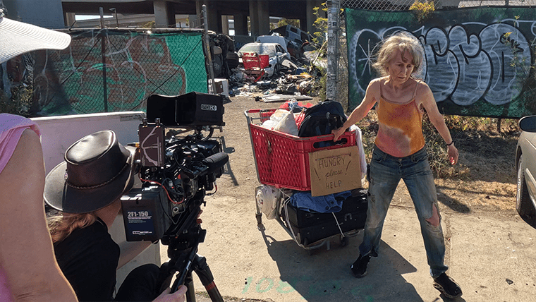 On the set filming Street Muse | Opera Frontier